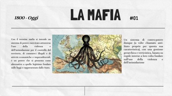 LA MAFIA ORIGINI E APPROFONDIMENTO | Genially