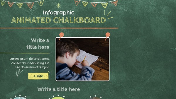 ANIMATED CHALKBOARD VERTICAL INFO