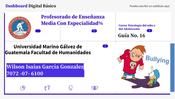 DASHBOARD DIGITAL BÁSICO | Genially