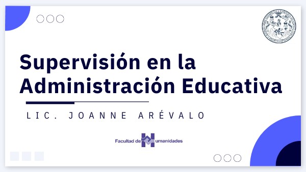 Clase II - Supervisión Educativa | Genially