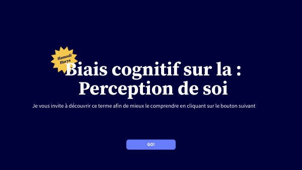 Biais cognitif de la perception de soi