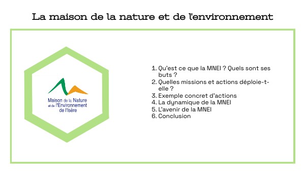 Diaporama MNEI | Genially