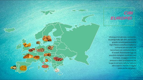 EUROPE MAP FOOD