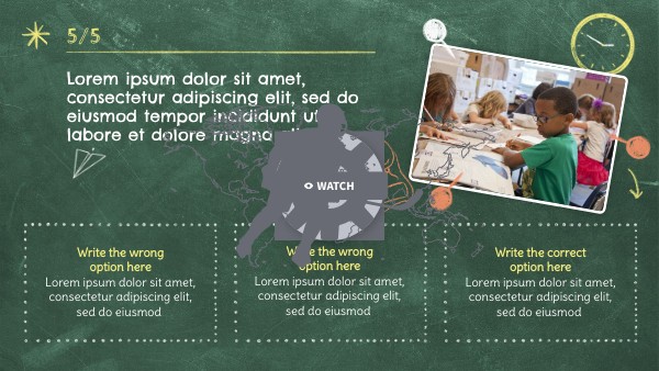 ANIMATED CHALKBOARD LEARNING UNIT | Genially