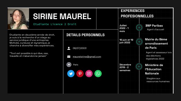 CV SIRINE MAUREL