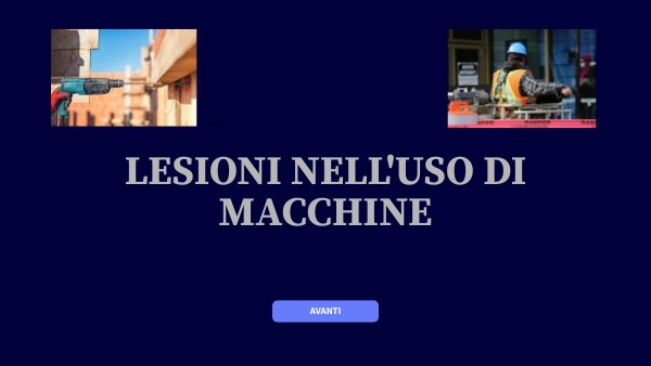 LESIONI NELL'USO DI MACCHINE (GCS) | Genially