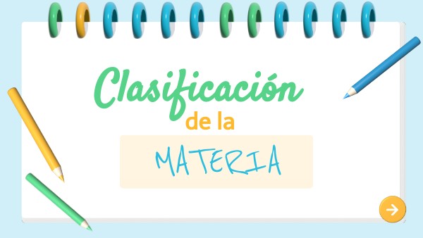 Clasificación de la materia. | Genially