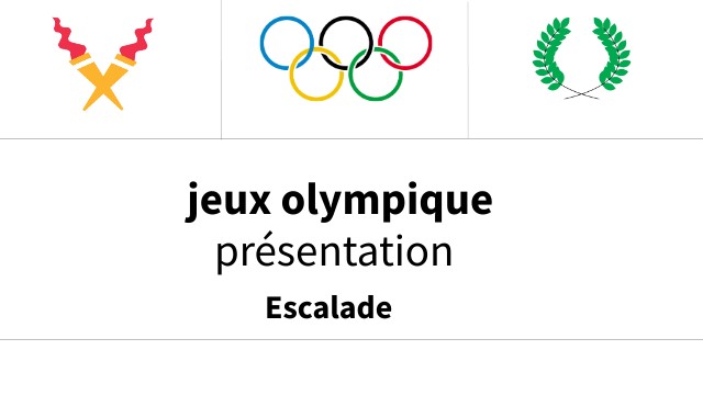 olympique escalade | Genially