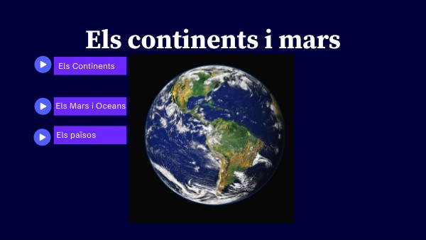 Els mars i continents