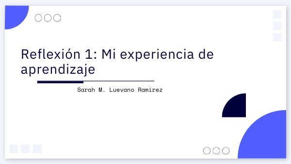 Reflexión 1, tec de la info | Genially