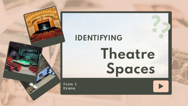IDENTIFYING THEATRE SPACES | Genially