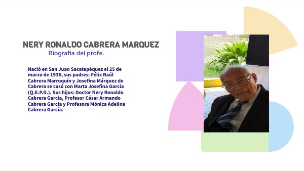 BIOGRAFÍA Nery Ronaldo cabrera