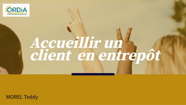 Accueillir un client | Genially