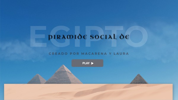 pirámide social egipto | Genially