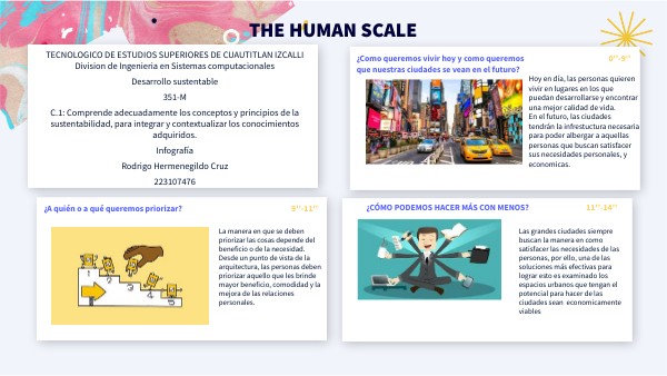 Infografía The Human Scale | Genially