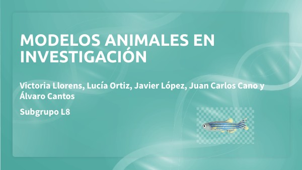 MODELOS ANIMALES EN INVESTIGACIÓN | Genially