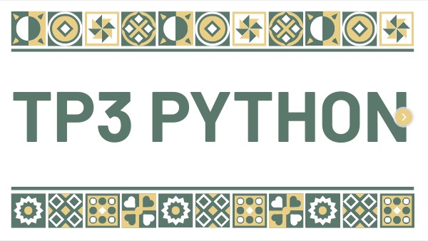 TP3 Python (2de)