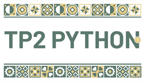 TP2 Python (2de)