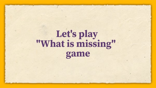 What is missing? Autumn | Genially