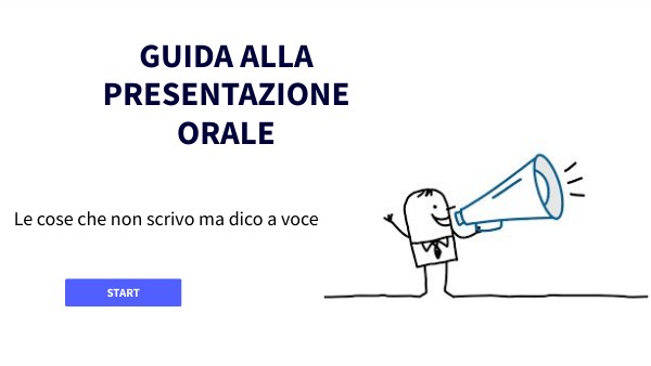 GUIDA ALLA PRESENTAZIONE ORALE