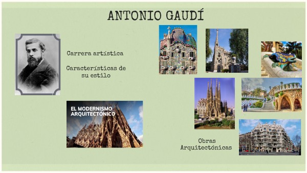 INFOGRAFIA ANTONIO GAUDI | Genially
