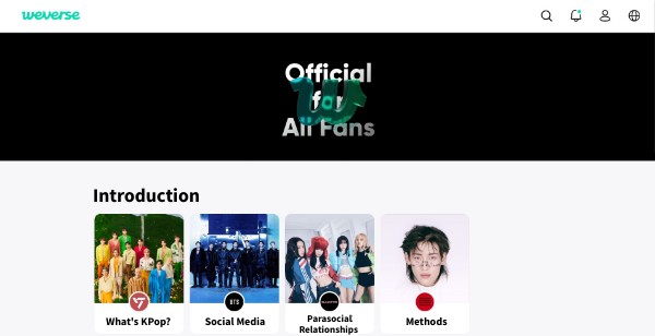 KPop, WeVerse, and Parasocial Relationships | Genially