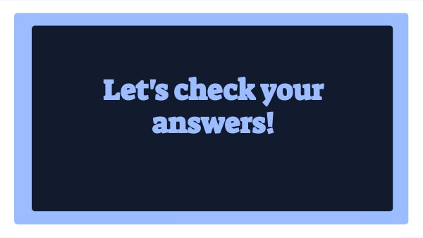 LET'S CHECK | Genially