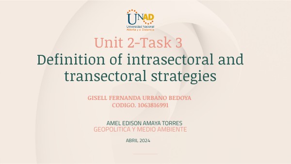 Unit 2-Task 3 Definition of intrasectoral and transectoral ssin título