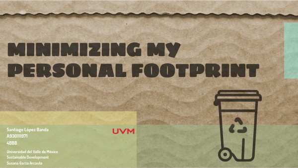 Minimizing my ecological footprint