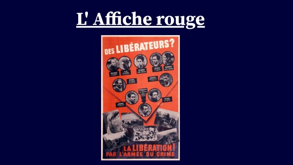 L'affiche rouge
