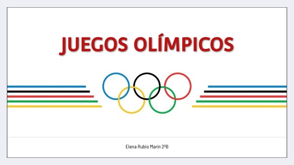 PRESENTACIÓN JUEGOS OLÍMPICOS