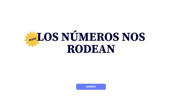 LOS NÚMEROS NOS RODEAN | Genially