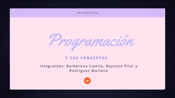 PRESENTACIÓN Programación | Genially