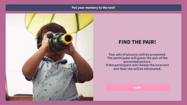 Find the Pair - Memory Game | Genially