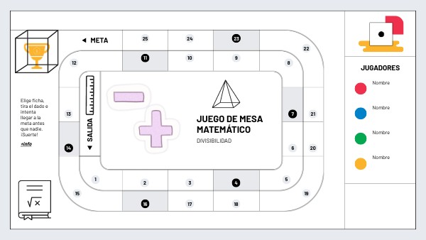 JUEGO DE MESA MATEMÁTICAS | Genially