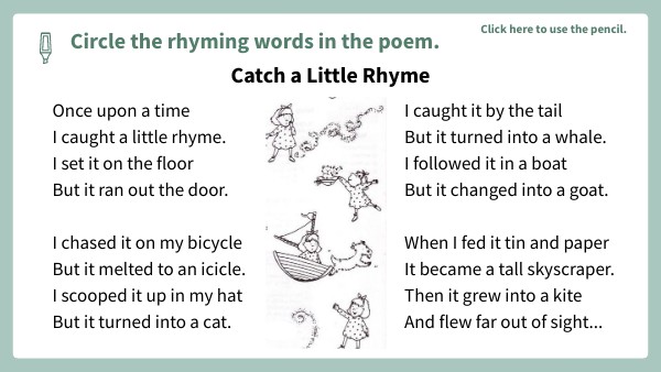 Catch a rhyme | Genially