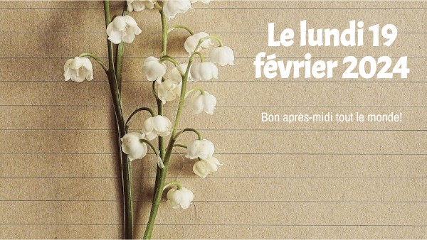 Lundi 19 février 2024 | Genially