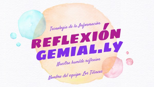 reflexion | Genially