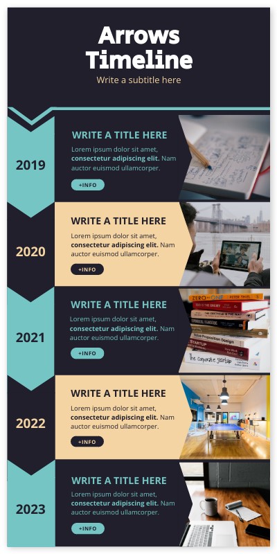 ARROWS TIMELINE | Genially