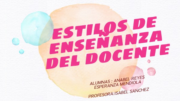 PRESENTACIÓN GESTION Y DOCENCIA | Genially