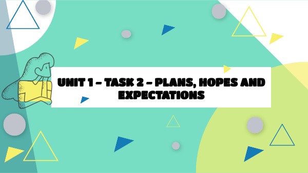 UNIT 1 - TASK 2 - PLANS, HOPES AND EXPECTATIONS