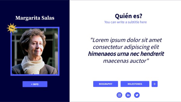 MARGARITA SALAS | Genially