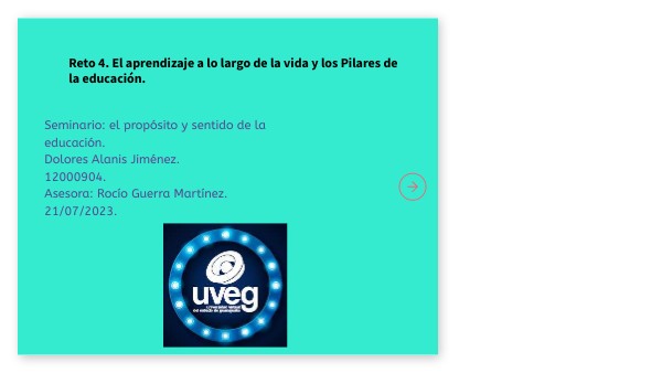 Reto 4. El aprendizaje a lo largo de la vida.