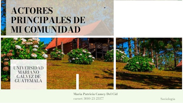 Actores de mi comunidad | Genially