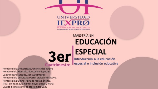 POSTER DIGITAL INTERACTIVO | Genially