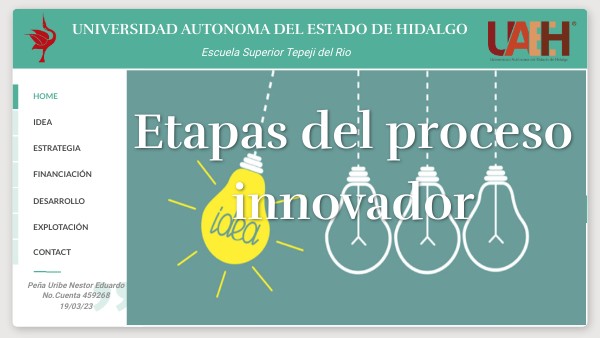 Etapas del proceso innovador | Genially