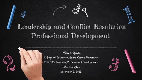 EDU 585 Benchmark Professional Development | Genially