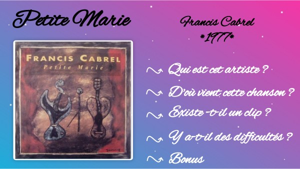 Petite Marie | Genially