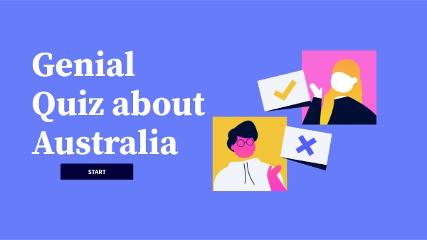 GENIAL QUIZ ABOUT AUSTRALIA | Genially