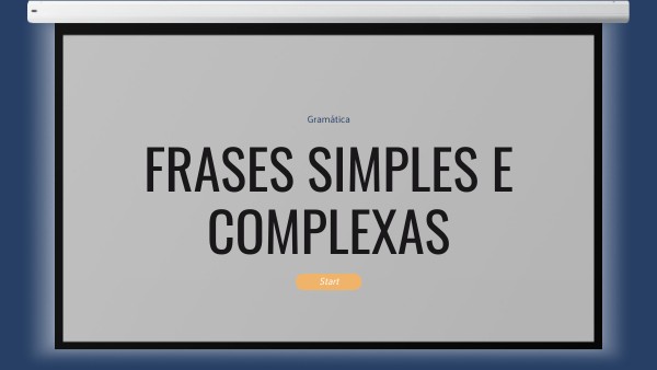 Gramática - A frase complexa | Genially